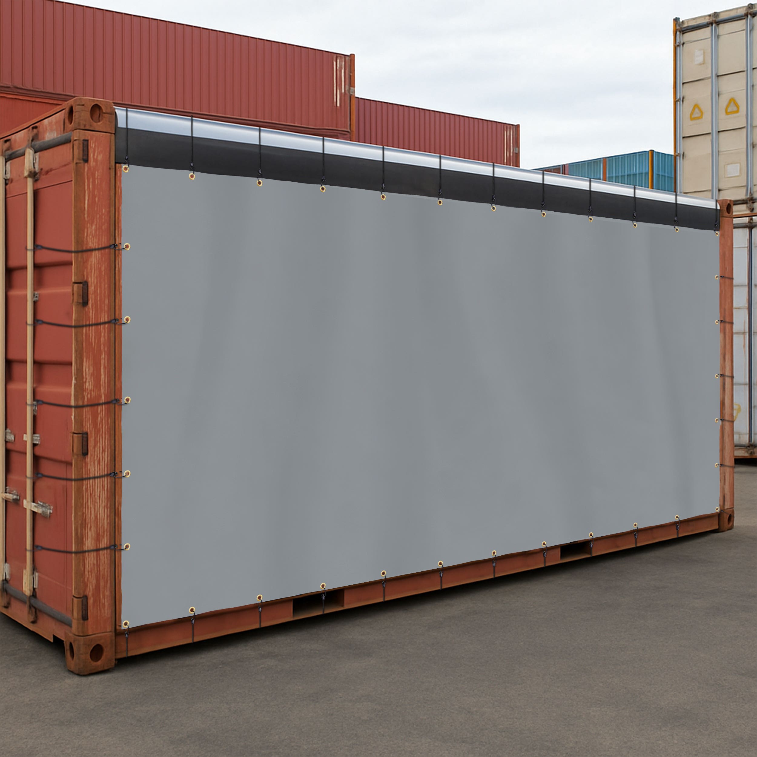 Buy Custom Gray Heavy Duty Vinyl Tarps | Tarps&All AU