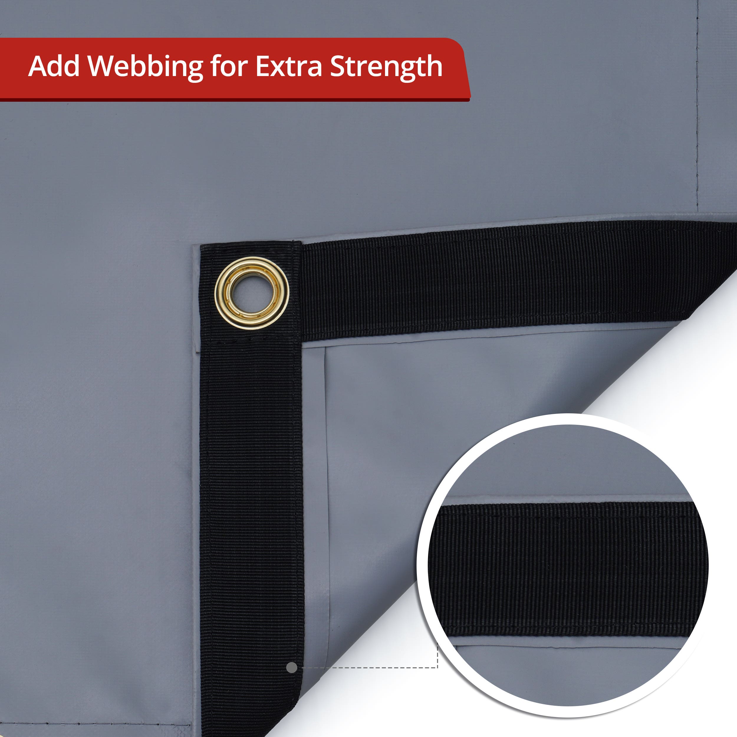 Buy Custom Super Heavy Duty Gray Vinyl Tarps | Tarps&All AU