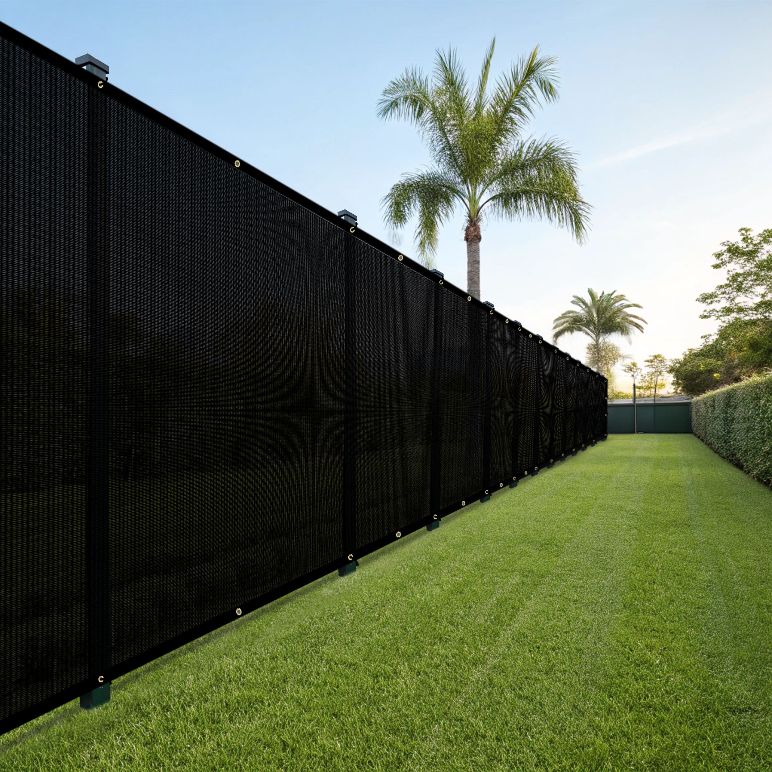 Buy 90% Premium Fence Privacy Screen - Black | Tarps&All AU